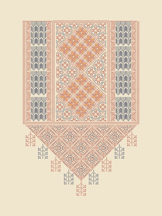 Palestinian pattern stock vector. Illustration of national - 134499325