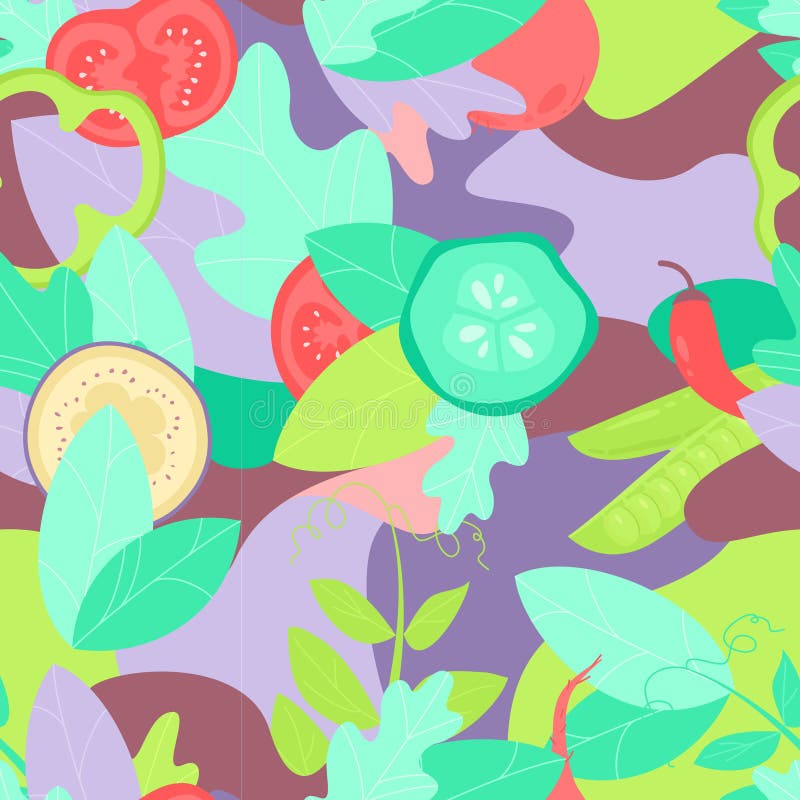 Harvest pattern design stock vector. Illustration of vegetables - 123615841