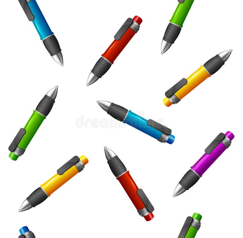 Different Pens Icons Vector Set Stock Vector - Illustration of ...