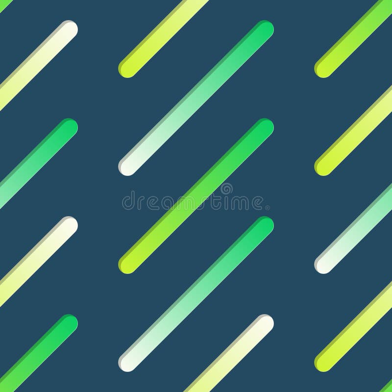 Vector Pattern Of A Dynamic Composition Of Various Colored Rounded Line Shapes In A Diagonal