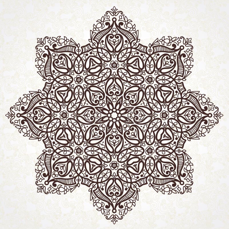 Vector Pattern in Eastern Style. Stock Vector - Illustration of ...