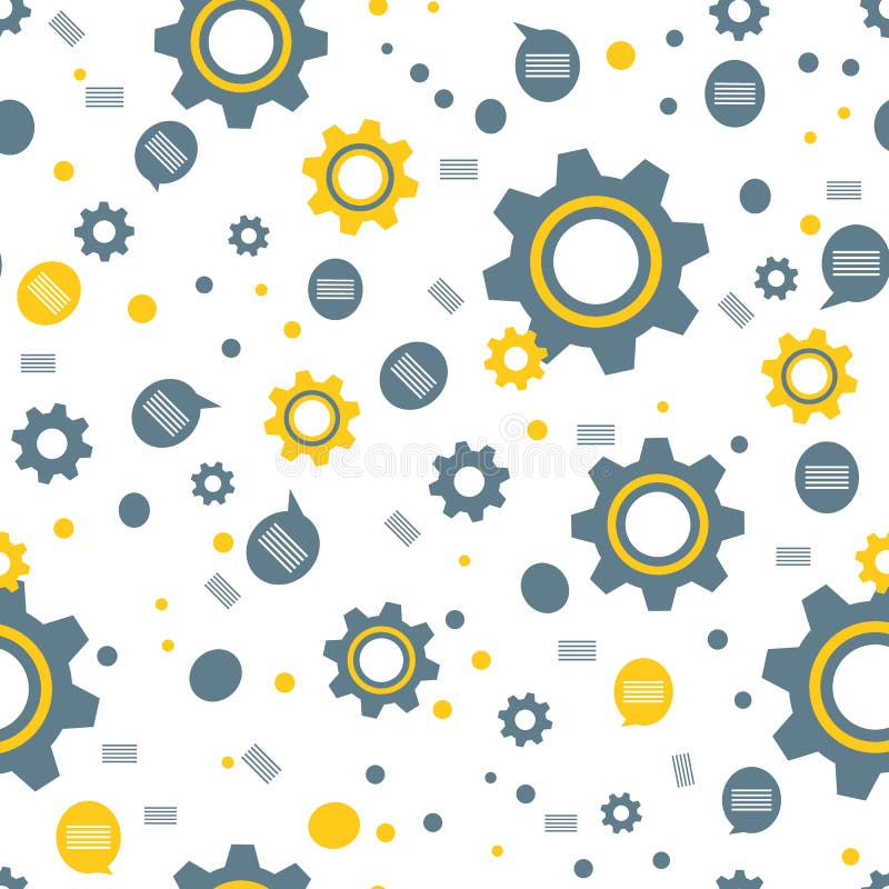 Vector Pattern Gear Cog Wheel Mechanics Teamwork Stock Vector ...