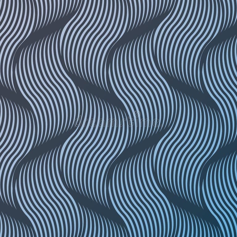 Vector Pattern with Geometric Waves. Endless Stylish Texture. Ripple ...