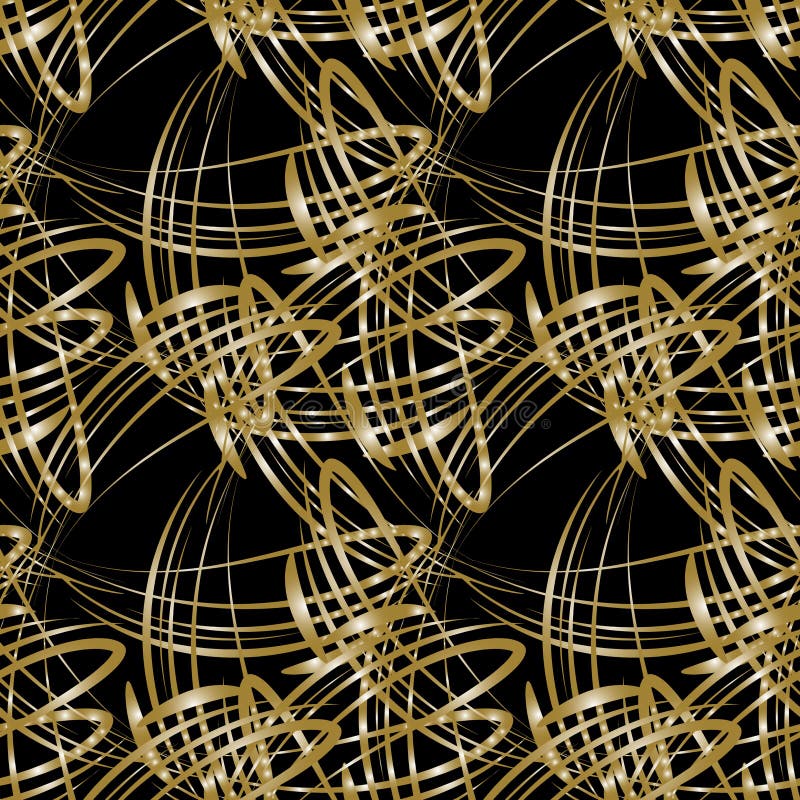 Vector Pattern of Gold Lines for Decoration Backgrounds in Victorian ...
