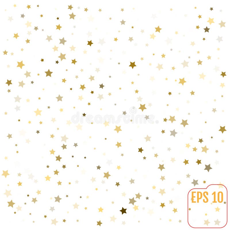 Pattern with gold stars stock vector. Illustration of simple - 100301879