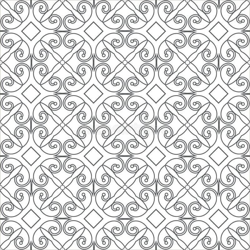 Vector Pattern of Linear Geometric Shapes or Symbols, Seamless Texture ...