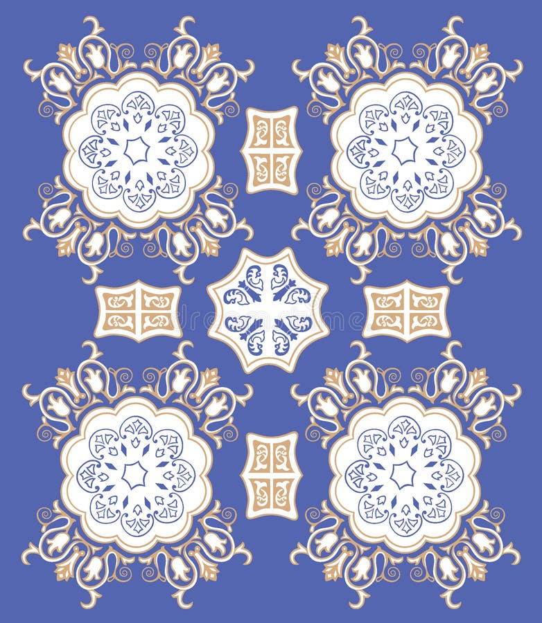 Sindhi Tiling Pattern Vector Stock Vector - Illustration of ceramic ...