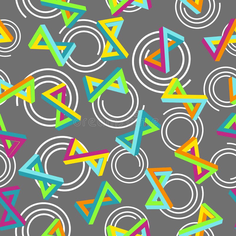 Vector Pattern 80s. Geometric Seamless Abstract Background. Retro ...