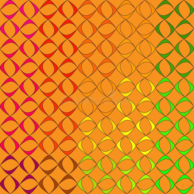 Vector Pattern from Schematic Colorful Objects To Represent Natural ...