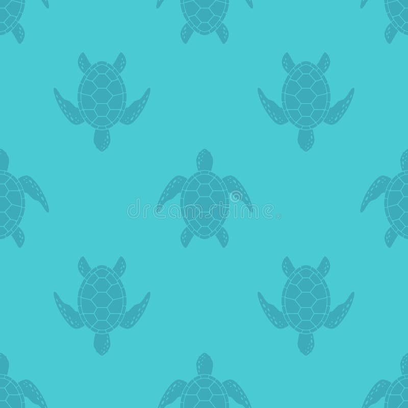 Turtle. on blue background stock vector. Illustration of cute - 62269534
