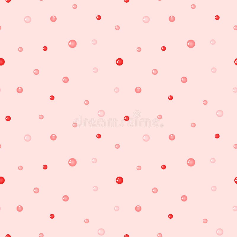 Vector Pattern with Small Pink Bubbles on a Pink Background. Bubbles ...