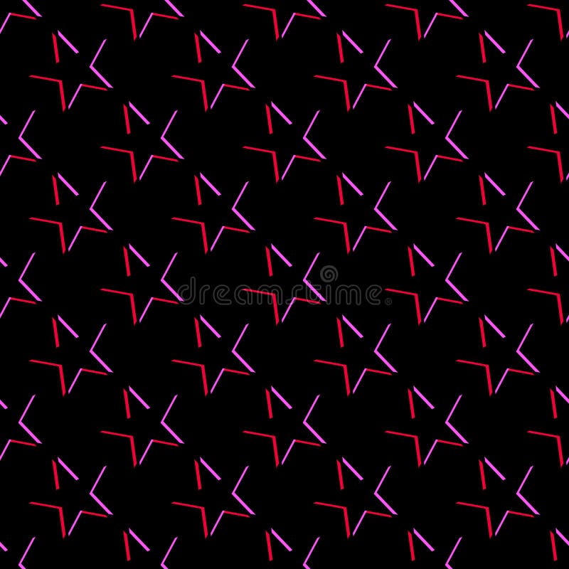 Vector Pattern of Stylized Stars for Design and Textile Stock Vector ...