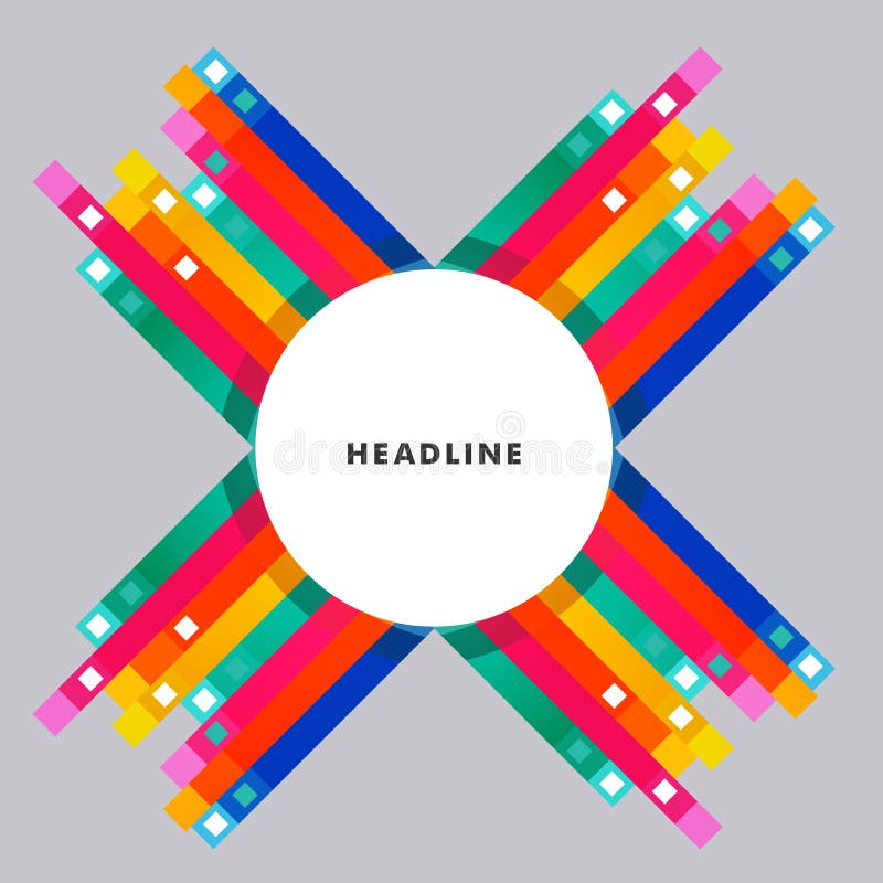 Vector Pattern of Triangles, Squares and Stripes Stock Vector ...