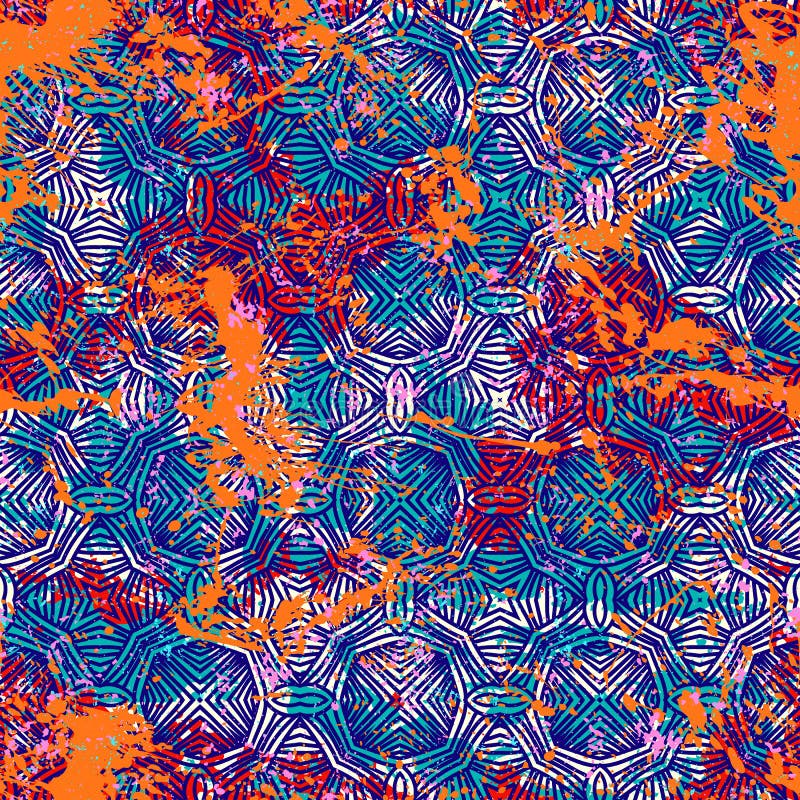 Vector Pattern in Vintage Shabby Chic Style Stock Illustration ...