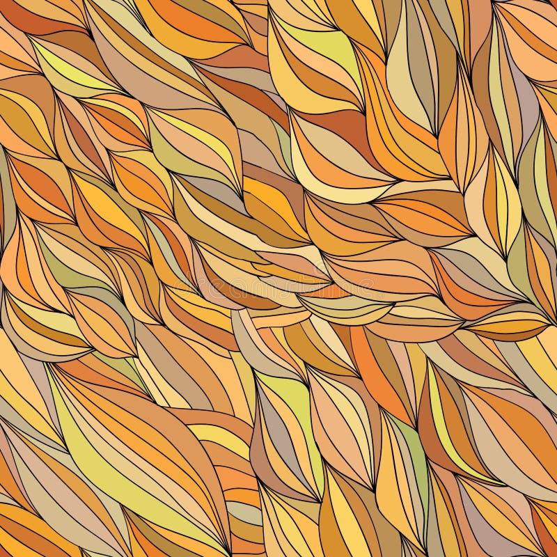 Vector Pattern of the Waves of Hair Stock Vector - Illustration of ...