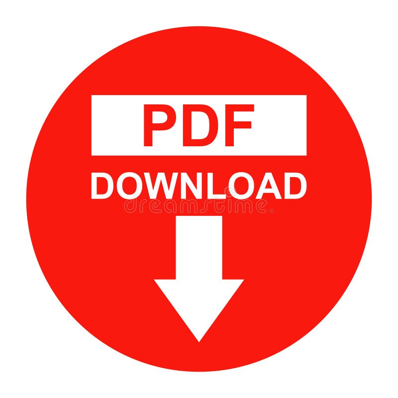 Download Pdf Button. Vector Red Round Sticker. Stock Vector ... Download Pdf Button. Vector Red Round Sticker. Stock Vector ...