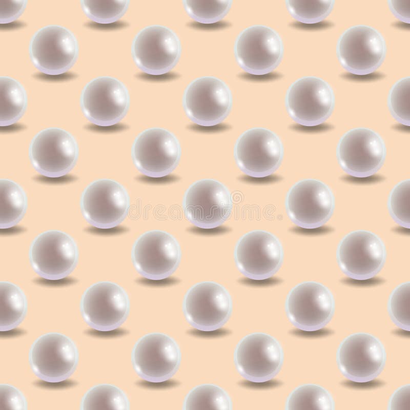Vector Pearl Tile, Seamless Pattern Stock Vector - Illustration of ...