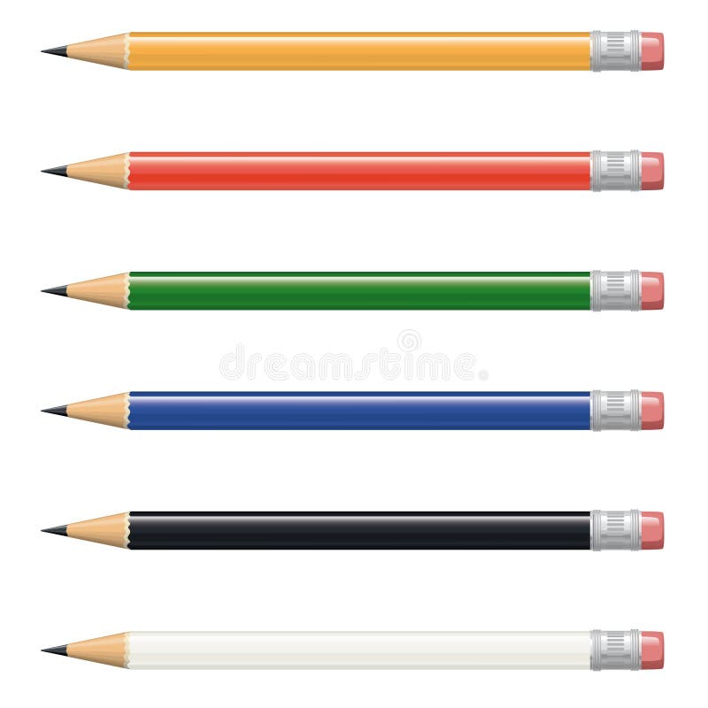 Vector Pencil Collection stock vector. Illustration of drawing - 38319858