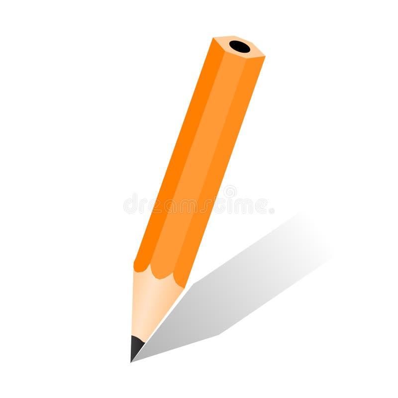 Vector pencil icon stock vector. Illustration of pastel - 12801328
