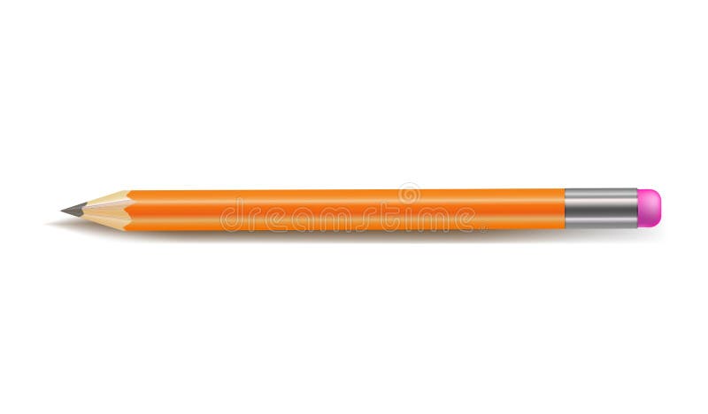 Vector Pencil, Isolated on White Background Pencil, Drawing Instrument ...