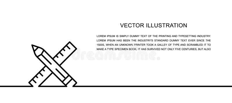 Continuous Line Ruler Stock Illustrations – 195 Continuous Line Ruler ...