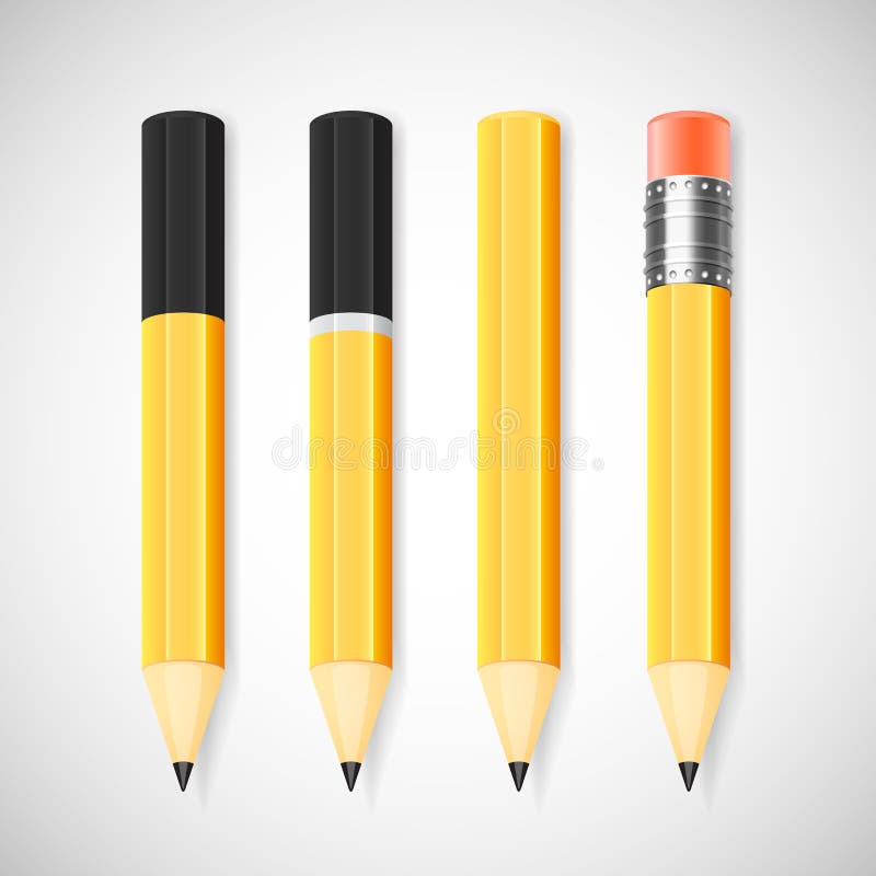 Vector pencil set stock vector. Illustration of abstract - 35981501