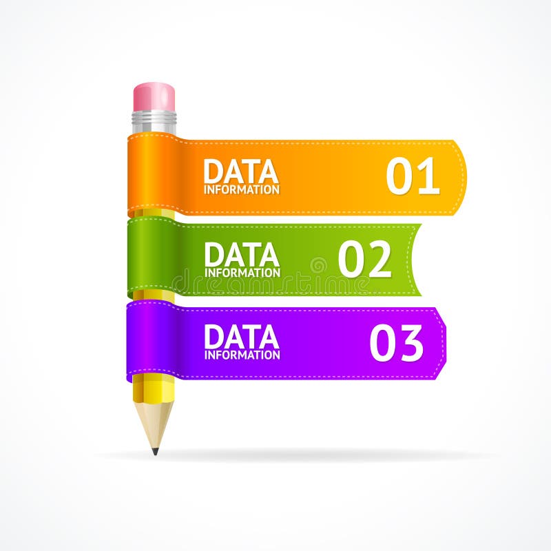 Pencil Drawing Header. Vector Stock Vector - Illustration of line ...