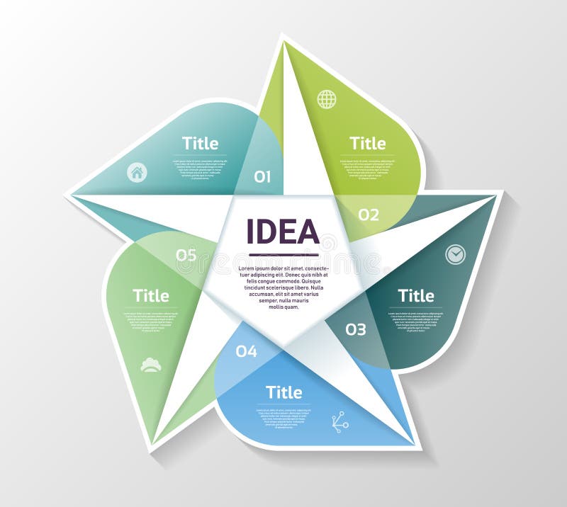 Vector Pentagon Infographic. Template for Diagram, Graph, Presentation ...