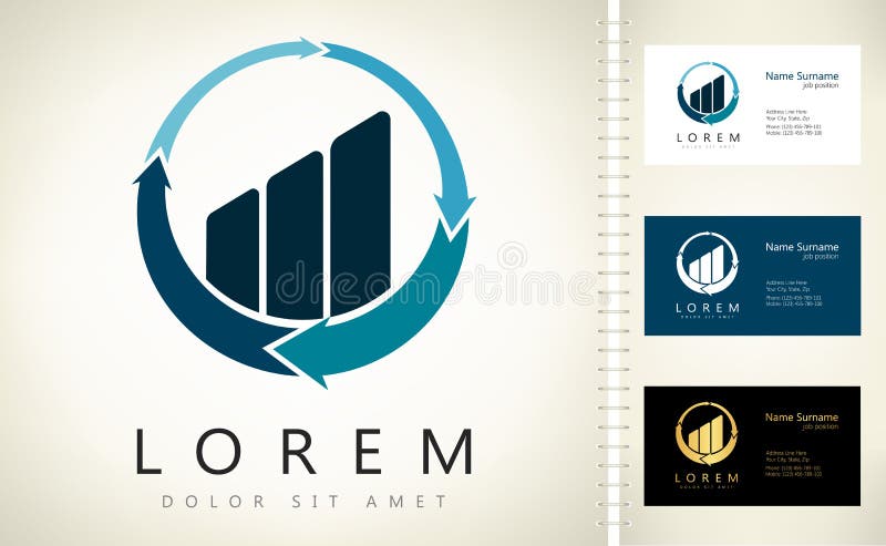 Vector Pentru Siglă Diagramă Stock Vector - Ilustrare din proiectare ...