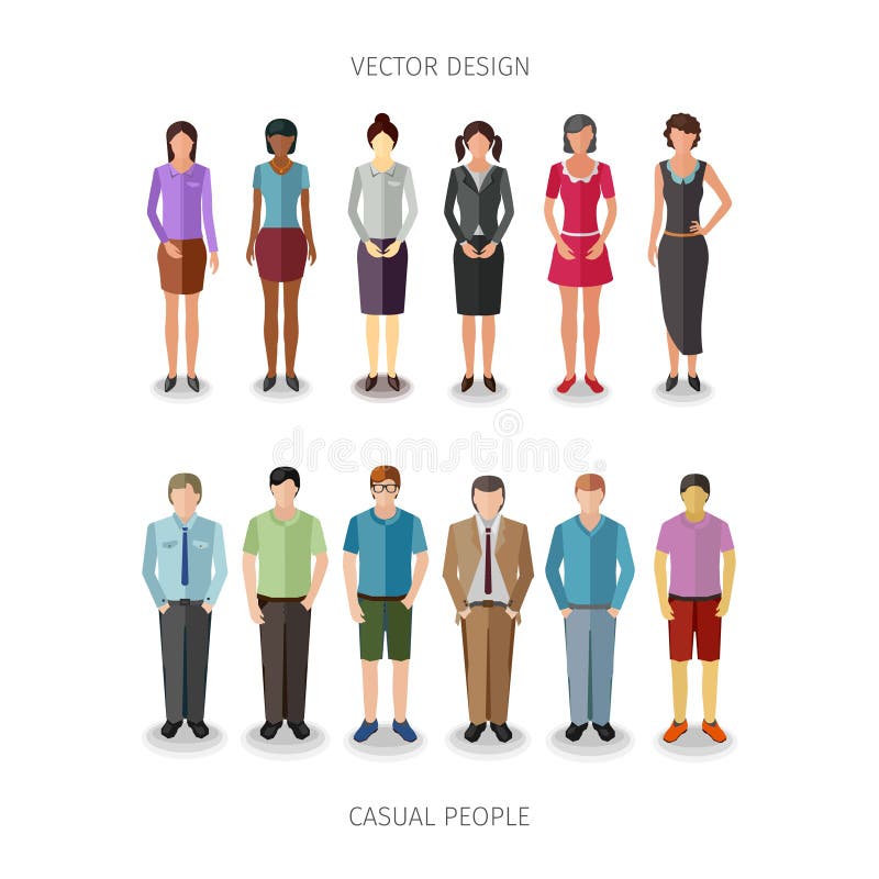 Vector people collection stock vector. Illustration of female - 65548786