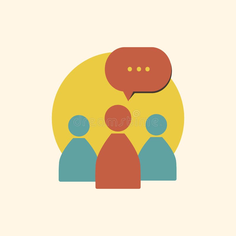 Vector of People Icon Chatting Stock Vector - Illustration of chatting ...