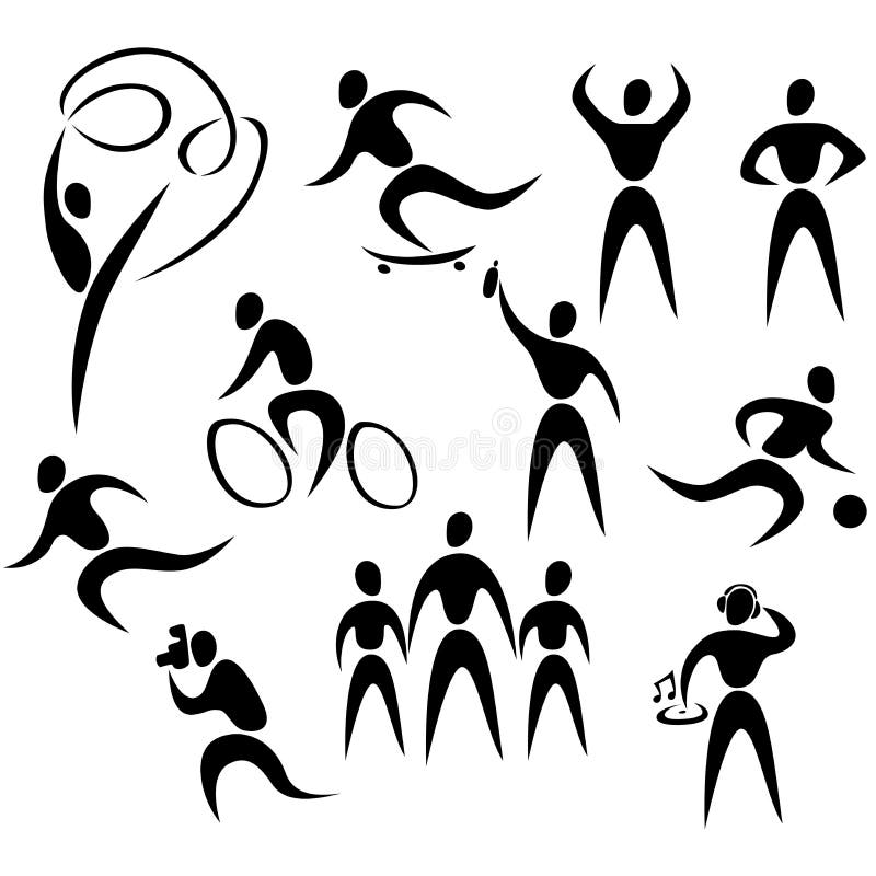 Healthy Living Wellness Lifestyle Pictogram Stock Vector - Illustration ...