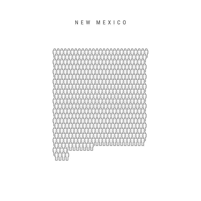 Mexico Population Heat Map As Color Density Illustration Stock ...