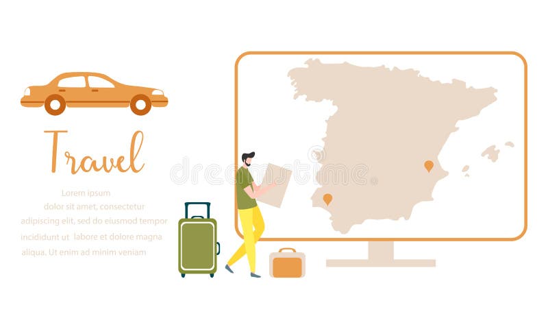 Vector People Travel Navigation Location Map Stock Vector ...
