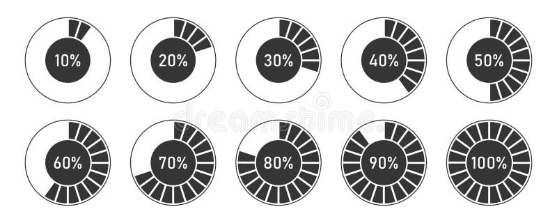 Vector Percentage Indicators Stock Illustration - Illustration of ...