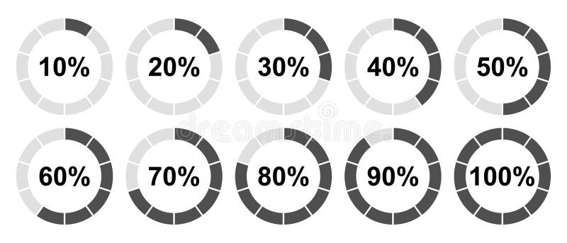 Vector Percentage Indicators Stock Illustration - Illustration of ...