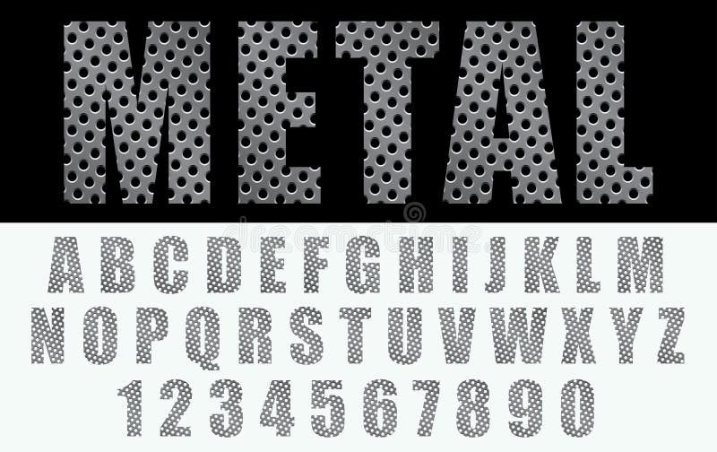 Perforated alpha beta stock vector. Illustration of steel - 396160212