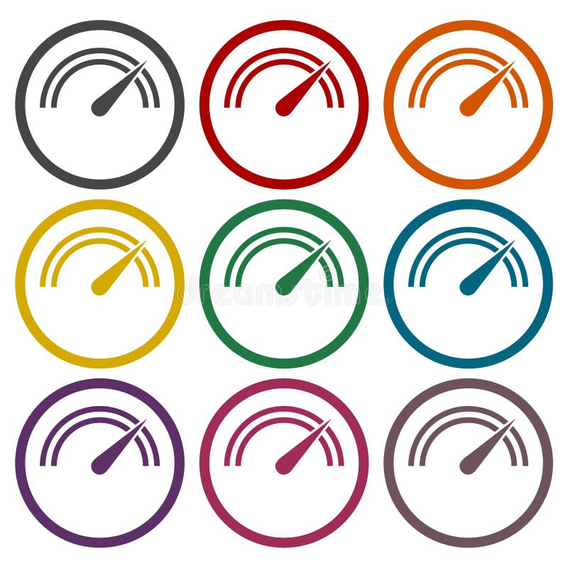 Vector Performance Measurement Icons Set Stock Illustration ...