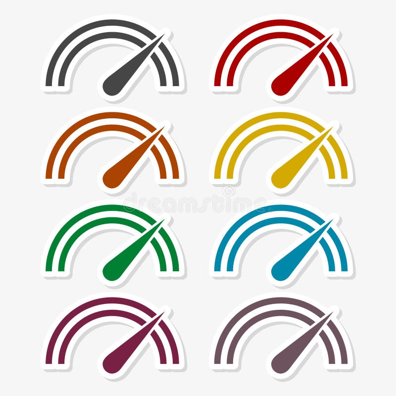 Vector Performance Measurement Icons Set Stock Illustration ...