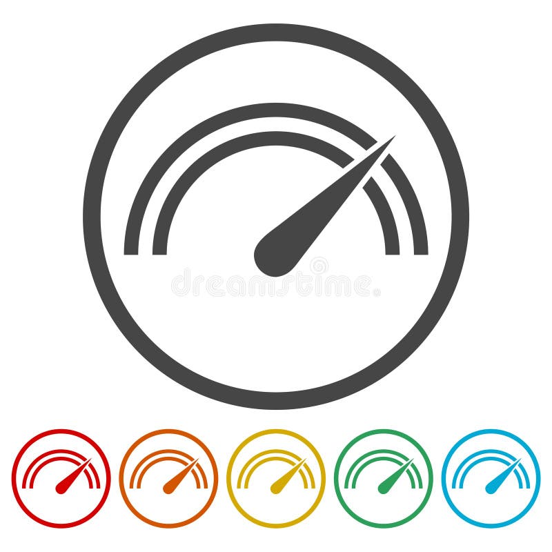 Vector Performance Measurement Icons Set Stock Vector - Illustration of ...