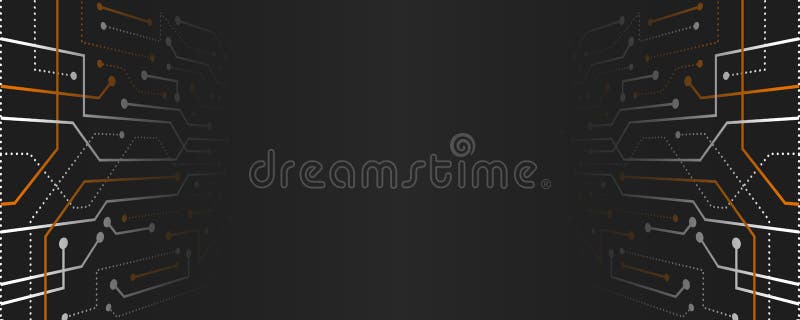 Vector Perspective Futuristic Circuit Board. Computer, Internet ...