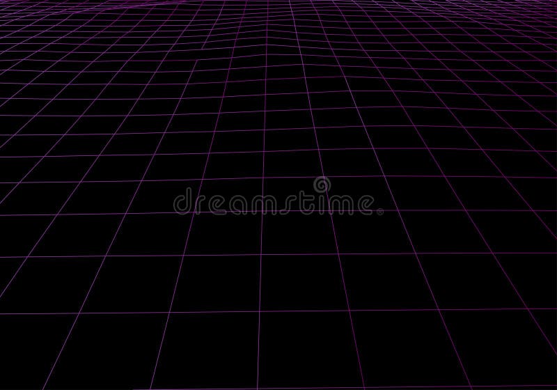 Vector Perspective Grid. Abstract Mesh Background. Polygonal Mountains ...