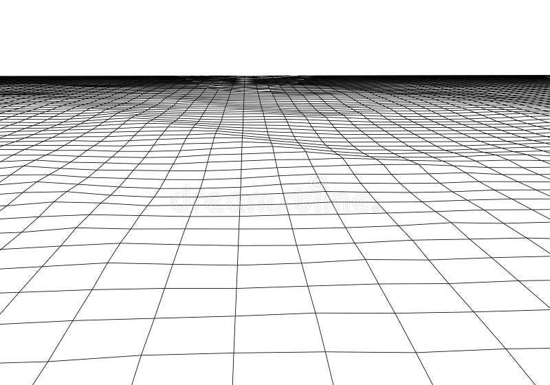 Vector Perspective Grid. Abstract Mesh Background. Polygonal Mountains ...