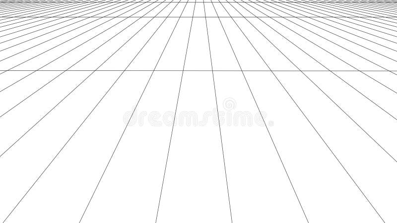 Vector Perspective Grid. Detailed Lines Forming an Abstract Background ...