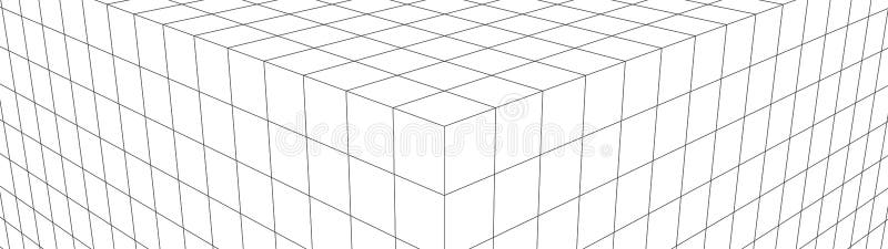 Vector Perspective Grid. Detailed Lines Forming an Abstract Background ...