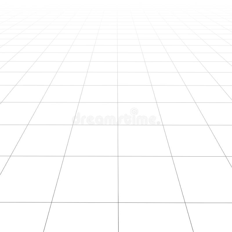 Vector Perspective Grid with Detailed Lines Stock Illustration ...