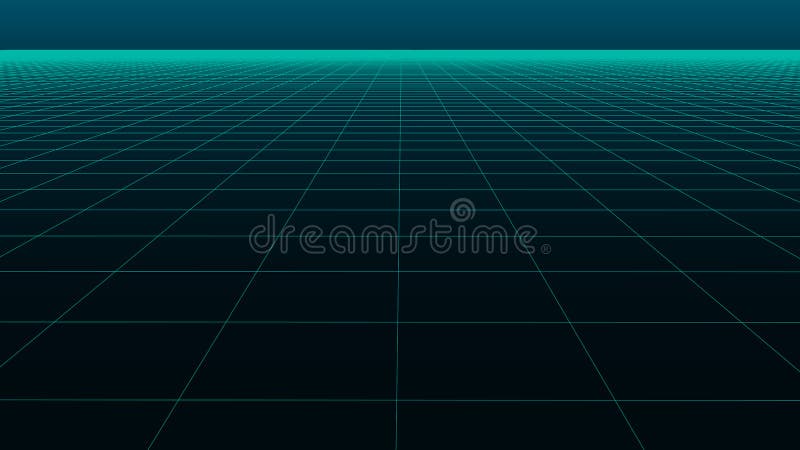 Vector Perspective Grid with Gradient Background. Detailed Lines ...