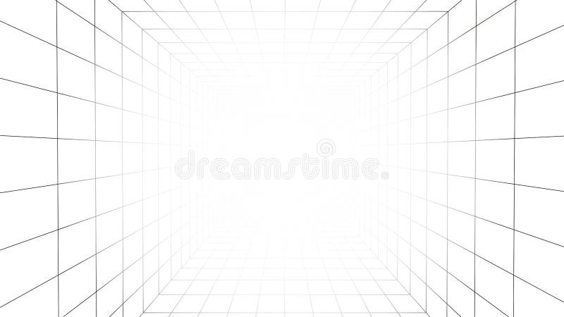 Vector Perspective Curved Grid. Waves from a Drop Falling into Water ...