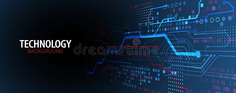 Vector Perspective Illustration, Hi-tech Digital Technology and ...