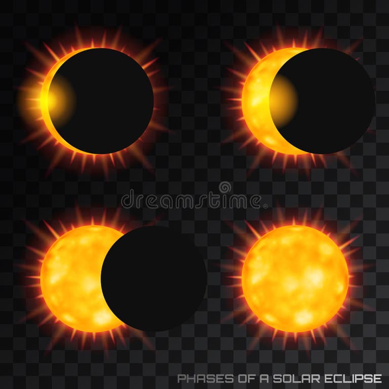 Eclipse Total Transparent Stock Illustrations – 132 Eclipse Total ...